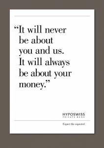 Expect the expected: brilliant ad campaign by Swiss bank Hyposwiss ...
