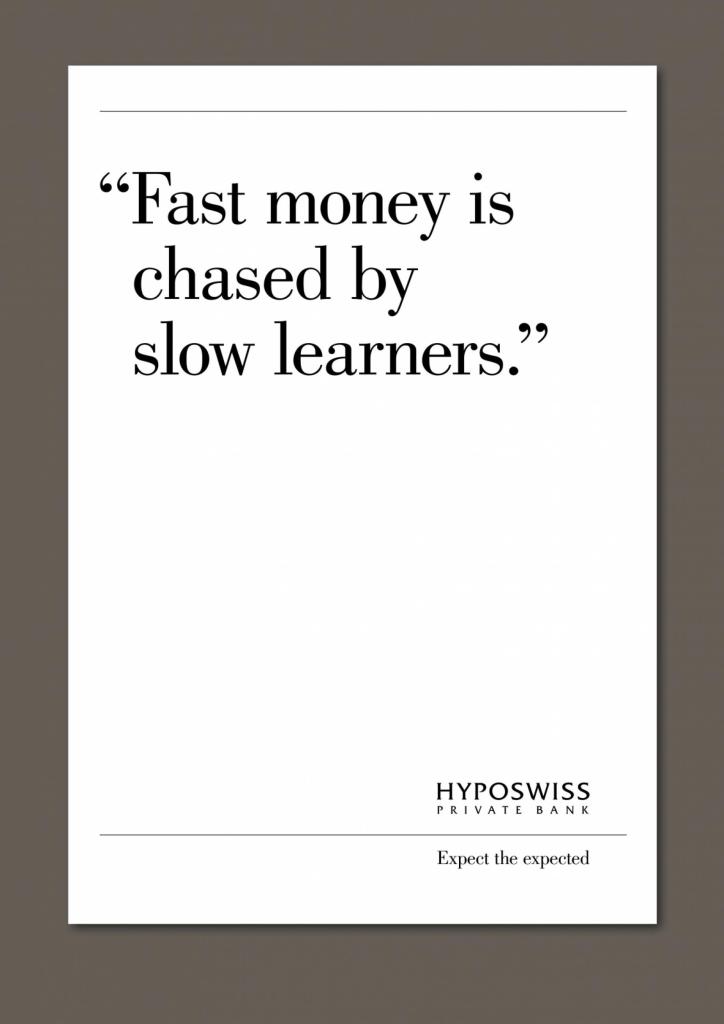 Expect the expected: brilliant ad campaign by Swiss bank Hyposwiss ...
