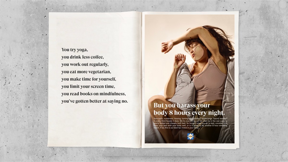 Eye-catching bed advert – Bite-Sized Marcomms