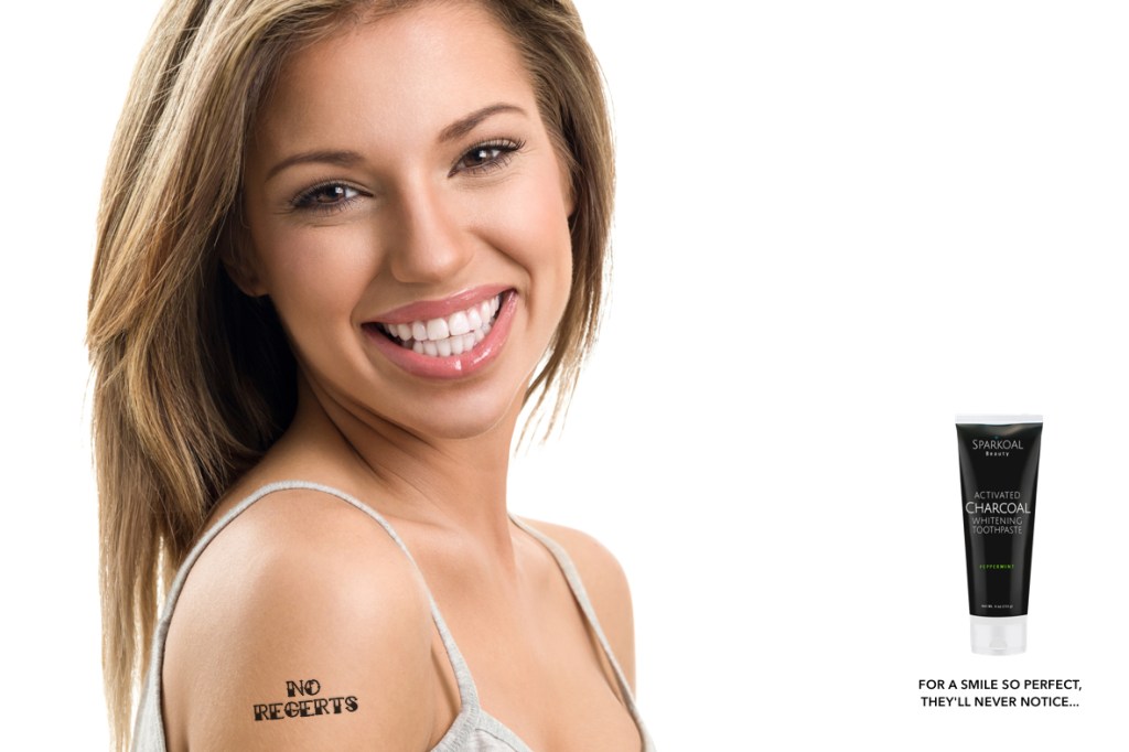 Advertising concept for a teeth-whitening toothpaste brand – Bite-Sized ...